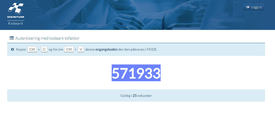 Hvordan logger jeg på FEIDE med kodeark?