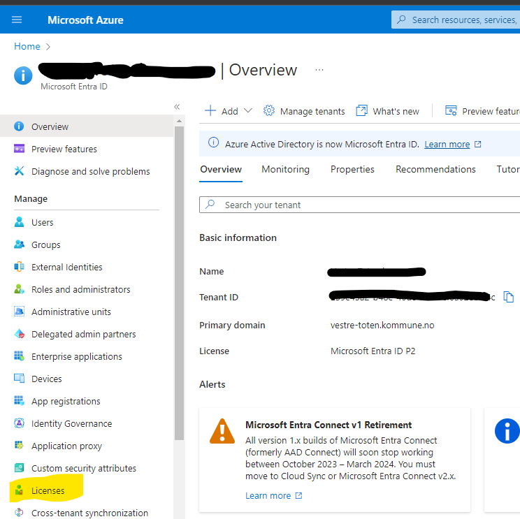 Gruppebasert lisensiering i Azure/Entra ID